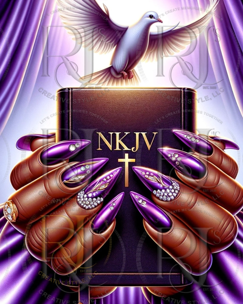 Wall Art - Spiritual Decor Printable Purple Prayer – RJs Creative Style ...